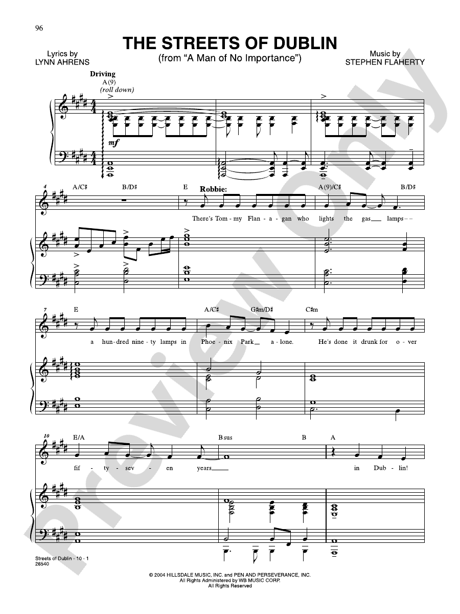 The Streets of Dublin (From "A Man of No Importance"): Voice: Stephen ...