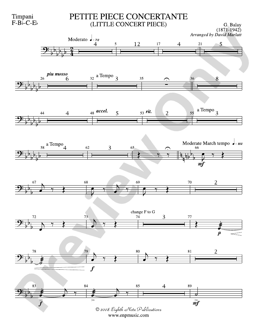 Petite Piece Concertante (Little Concert Piece) (Solo Cornet and ...