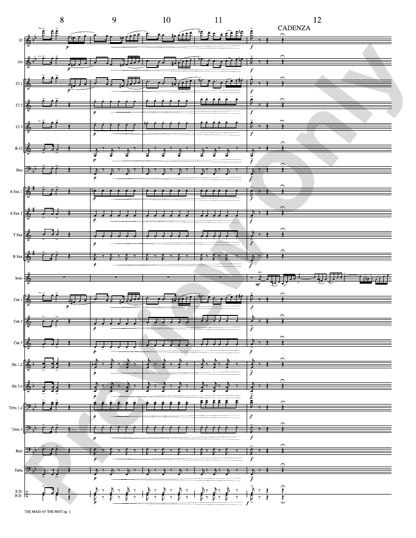 The Maid Of The Mist Solo Cornet And Concert Band Concert Band