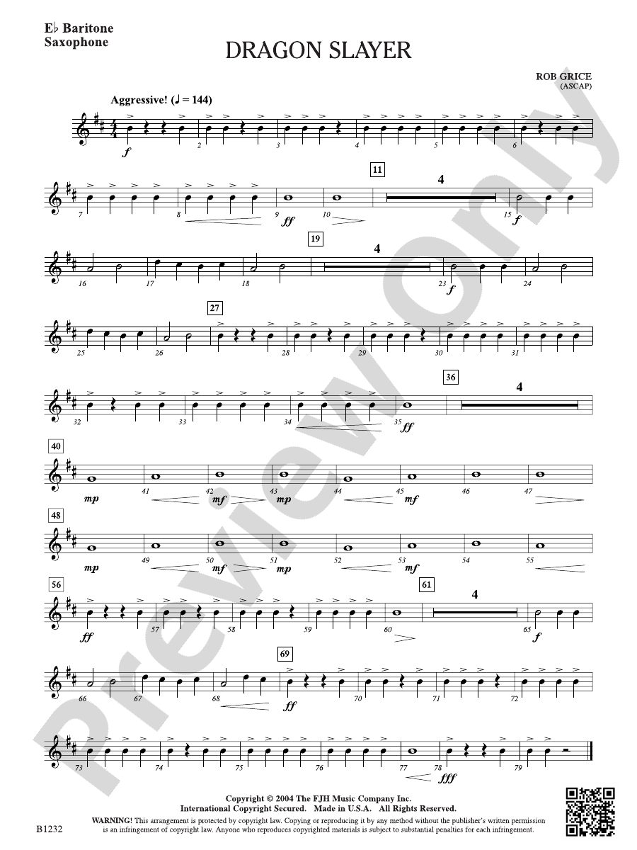 Dragon Slayer: E-flat Baritone Saxophone: E-flat Baritone Saxophone ...