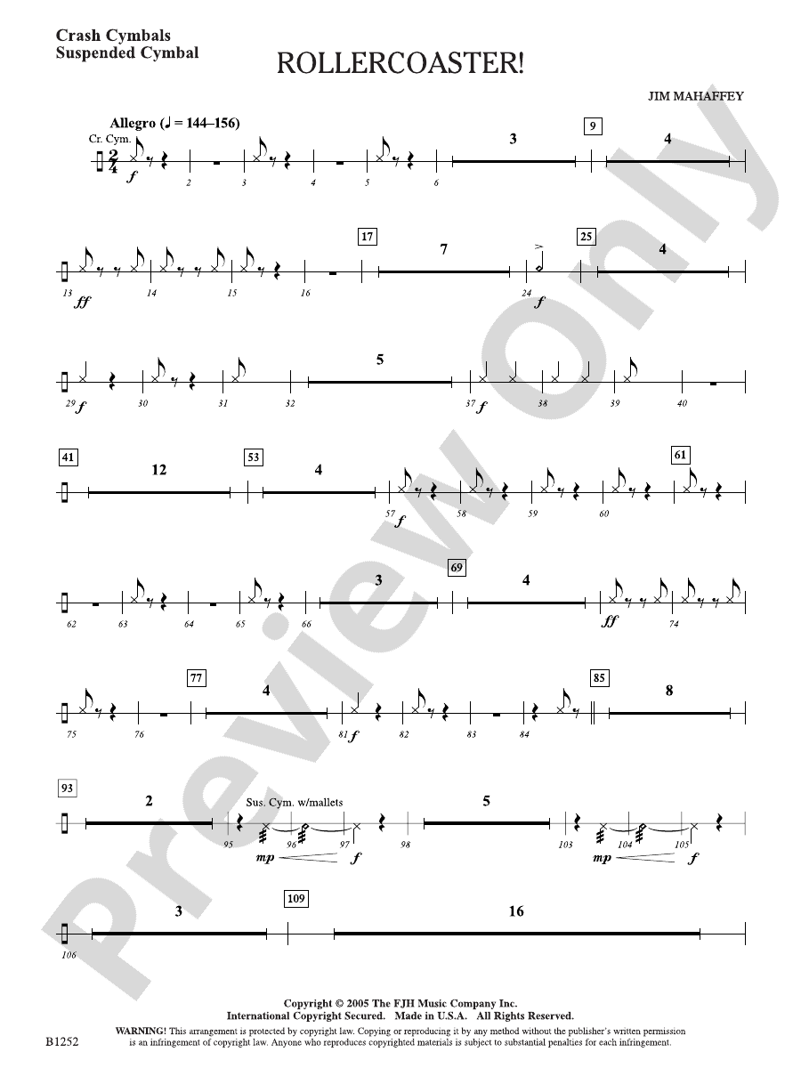 Rollercoaster!: Crash Cymbals / Suspended Cymbal: Crash Cymbals ...