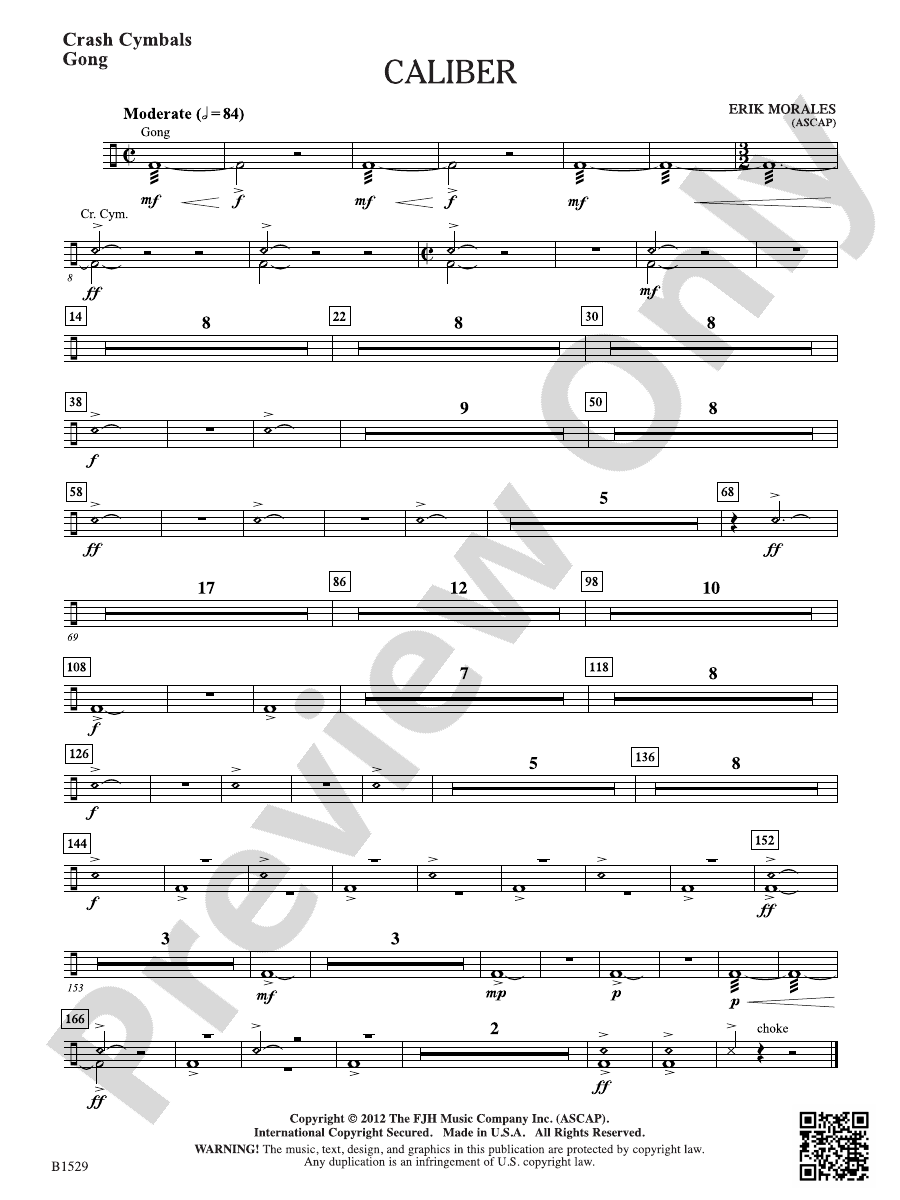 Caliber: Crash Cymbals: Crash Cymbals Part: Erik Morales - Digital ...