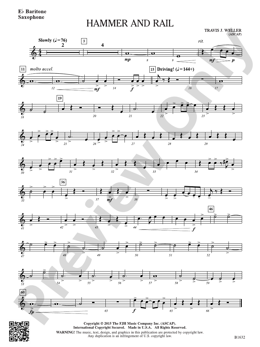 Hammer and Rail: E-flat Baritone Saxophone: E-flat Baritone Saxophone ...