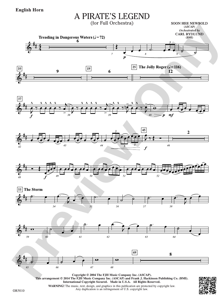 A Pirate's Legend: English Horn (opt.): English Horn (opt.) Part: Soon ...