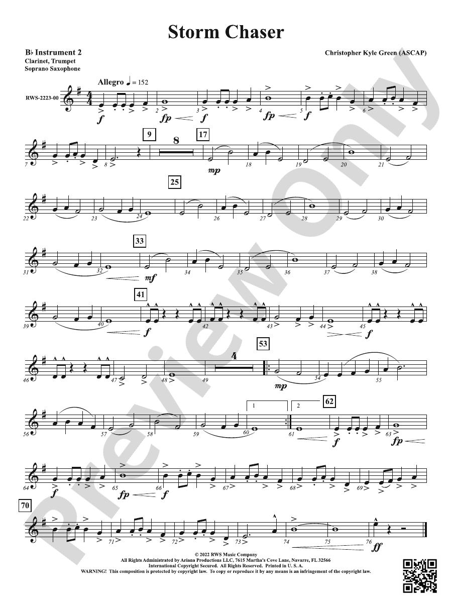 Storm Chaser: Part 2 - B-flat Instruments: Part 2 - B-flat Instruments ...