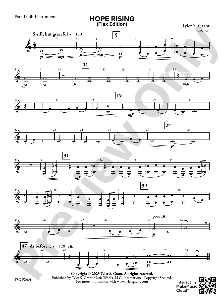 Hope Rising : Part 1 - B-flat Instruments: Part 1 - B-flat Instruments ...